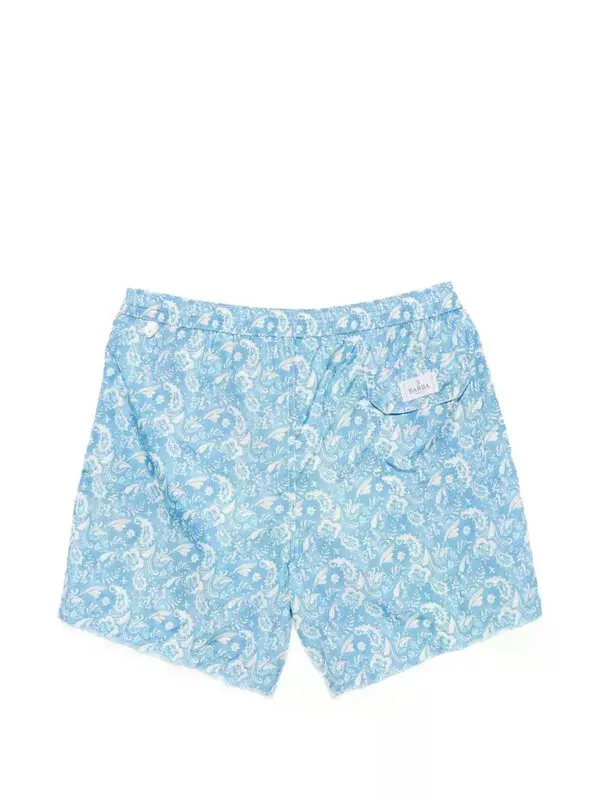 BARBA NAPOLI Paisley Print Swim Shorts