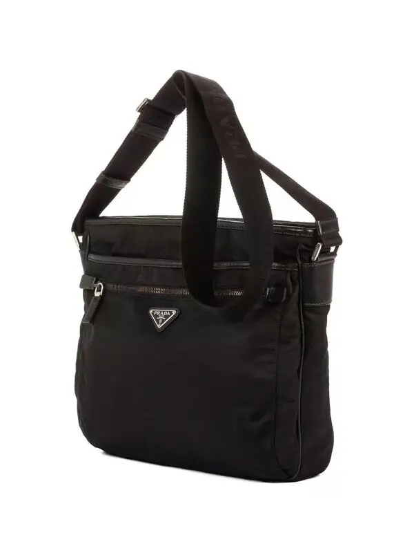 Prada Logo Plaque Shoulder Bag