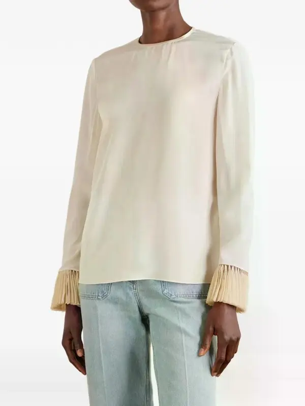 Valentino Garavani Ivory Silk Blouse