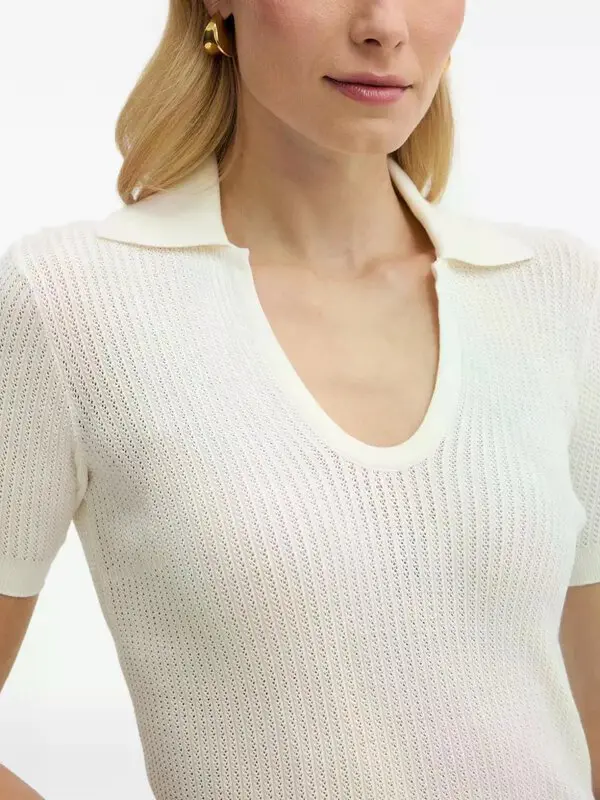 Elisabetta Franchi Logo-patch Knitted Top