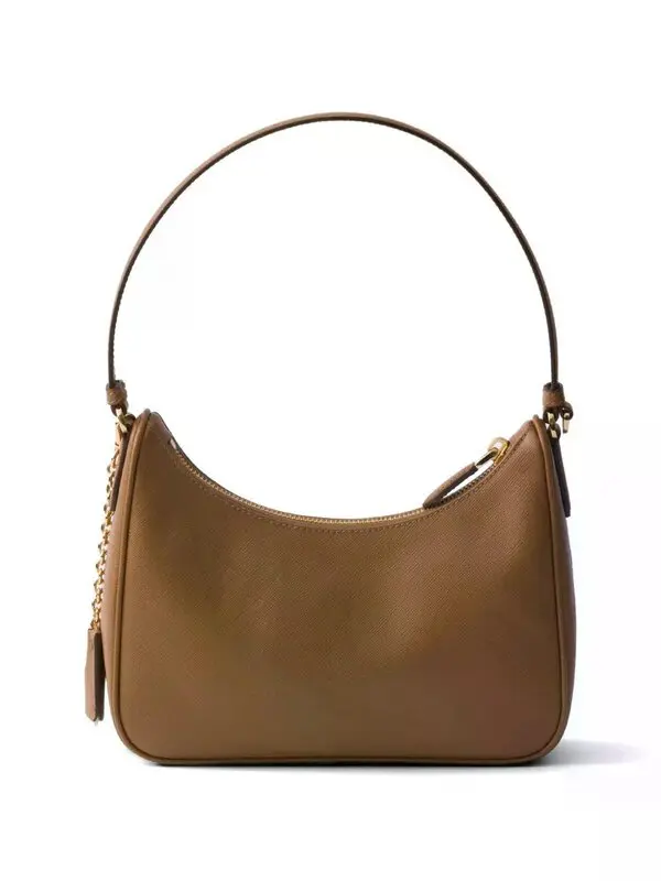 Prada Saffiano Leather Mini Bag - Brown