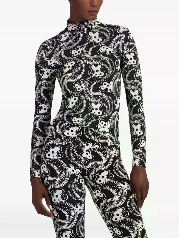 La DoubleJ Skinny Jersey Turtleneck Top