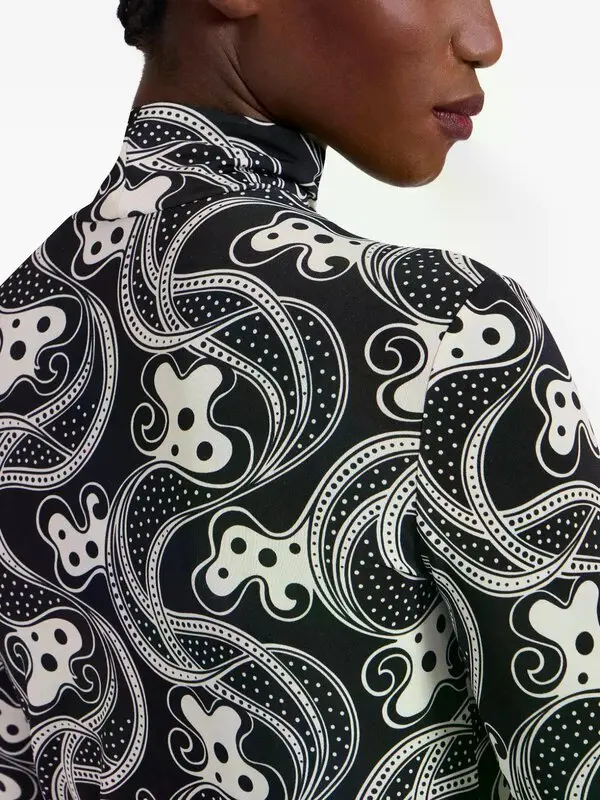 La DoubleJ Skinny Jersey Turtleneck Top