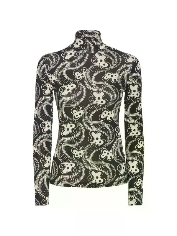 La DoubleJ Skinny Jersey Turtleneck Top