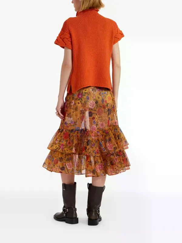 La DoubleJ Charlotte Organza Midi Skirt