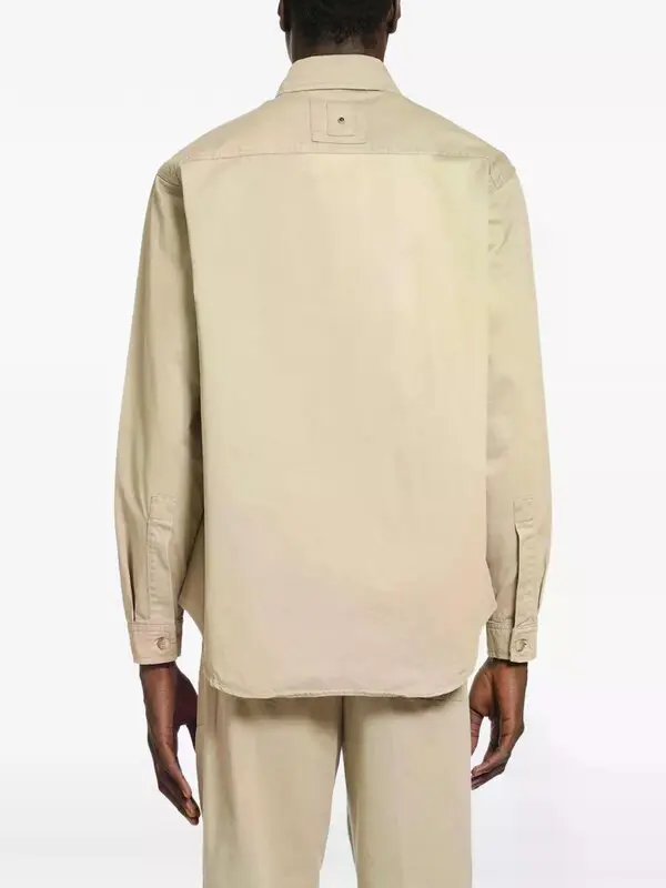 WHITE SAND Cotton Shirt Jacket