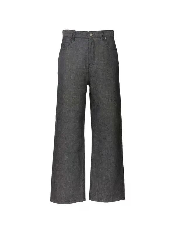 Fendi Logo-embroidered Straight Leg Jeans