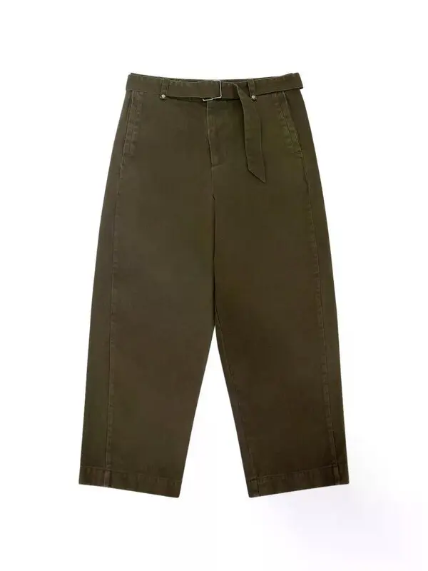 ENTIRE STUDIOS Gully Belted Wide-leg Jeans - Green