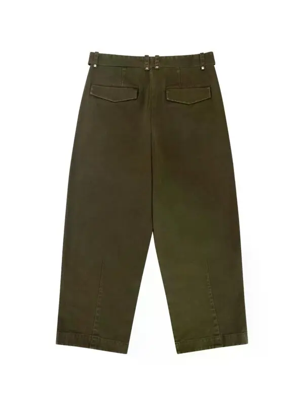 ENTIRE STUDIOS Gully Belted Wide-leg Jeans - Green