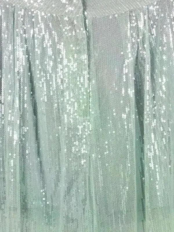 TWENTY FOURHAITCH Sequin Embellished Satin Detail Trousers