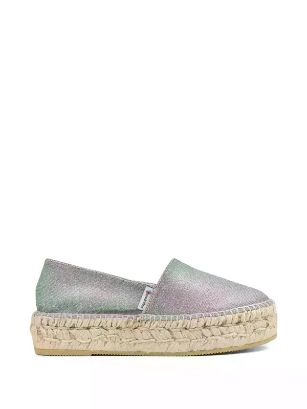 ESPADRILLES Glitter-effect Platform