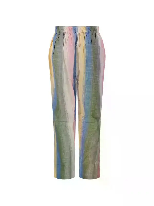MAPOÉSIE Striped Straight-leg Trousers