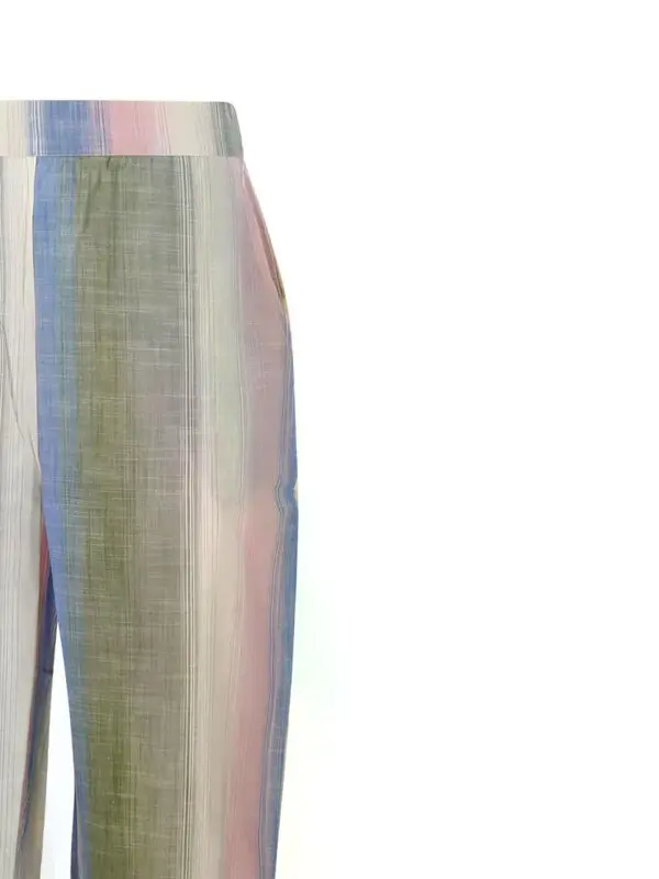 MAPOÉSIE Striped Straight-leg Trousers