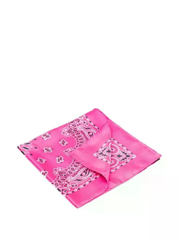 Manipuri Bandana-print Scarf - Pink