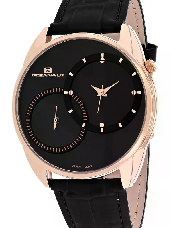 OCEANAUT Sentinel 41mm Quartz Watch With Rose Gold-tone Hardware - Black