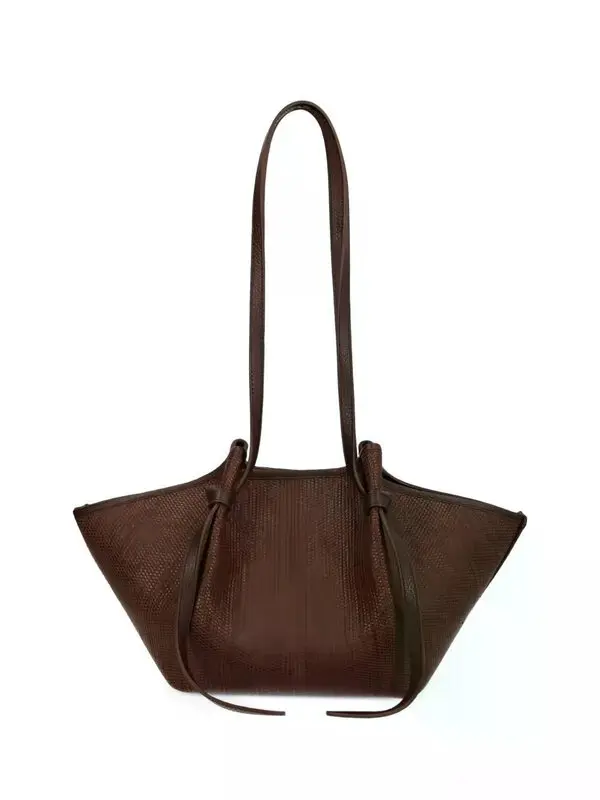 Yuzefi Mochi Woven Raffia Tote Bag - Brown