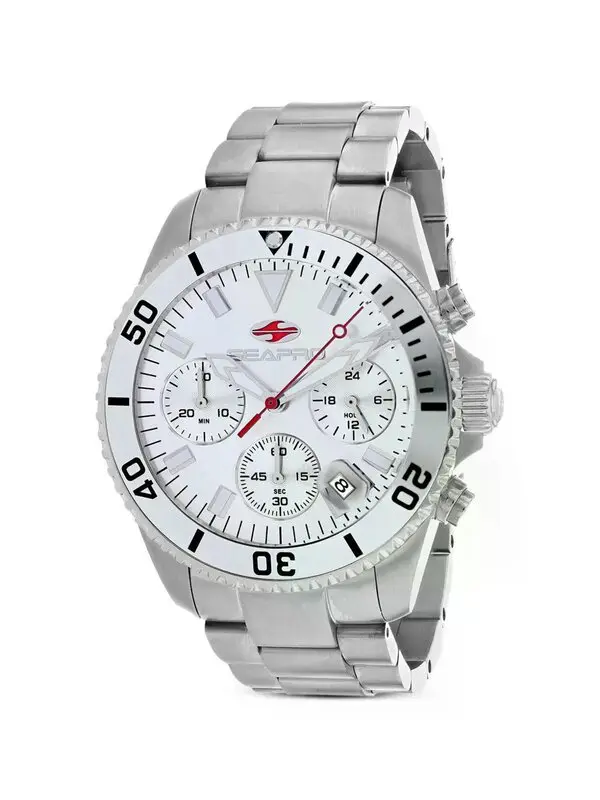SEAPRO Scuba Chrono 43mm Watch - Silver