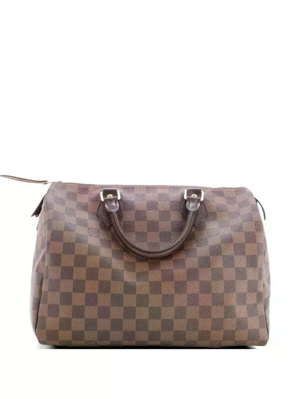 LOUIS VUITTON Speedy 30 Satchel Handbag - Brown