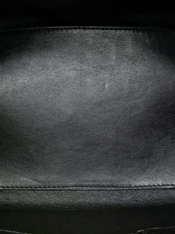 Celine Mini Bicolor Leather Luggage Tote Bag