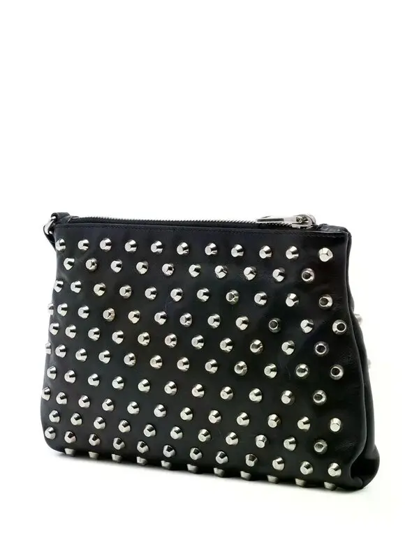 Prada Studded Leather Clutch Bag