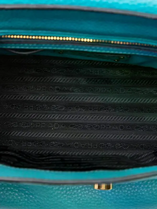 Prada Vitello Daino Sound Lock Satchel