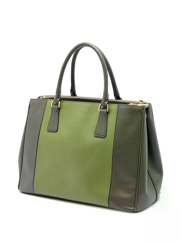 Prada Medium Saffiano Lux Galleria Double Zip Satchel