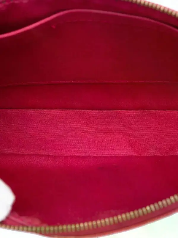 LOUIS VUITTON Monogram Vernis Pochette Accessoires Shoulder Bag - Red