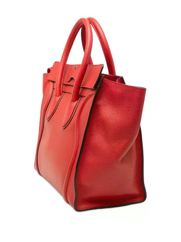 Celine Mini Grained Calfskin Luggage Tote Bag