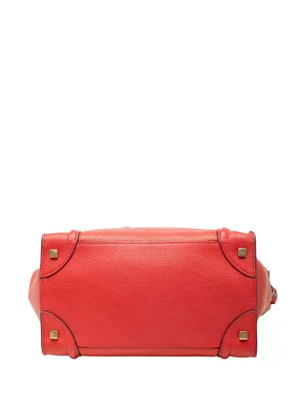 Celine Mini Grained Calfskin Luggage Tote Bag