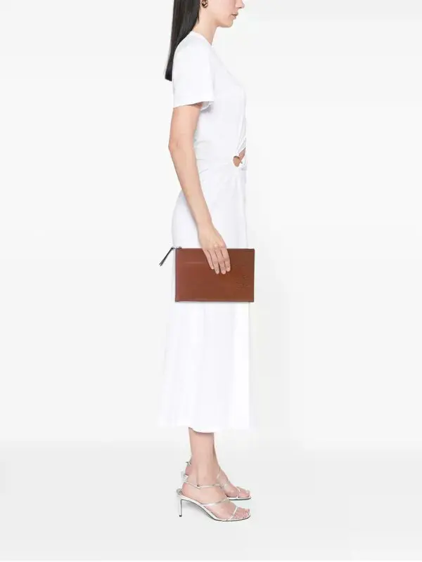 Loewe Leather Flat Pouch Clutch Bag