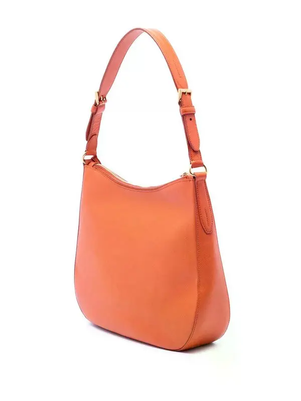 Prada Saffiano Lux Shoulder Bag - Orange