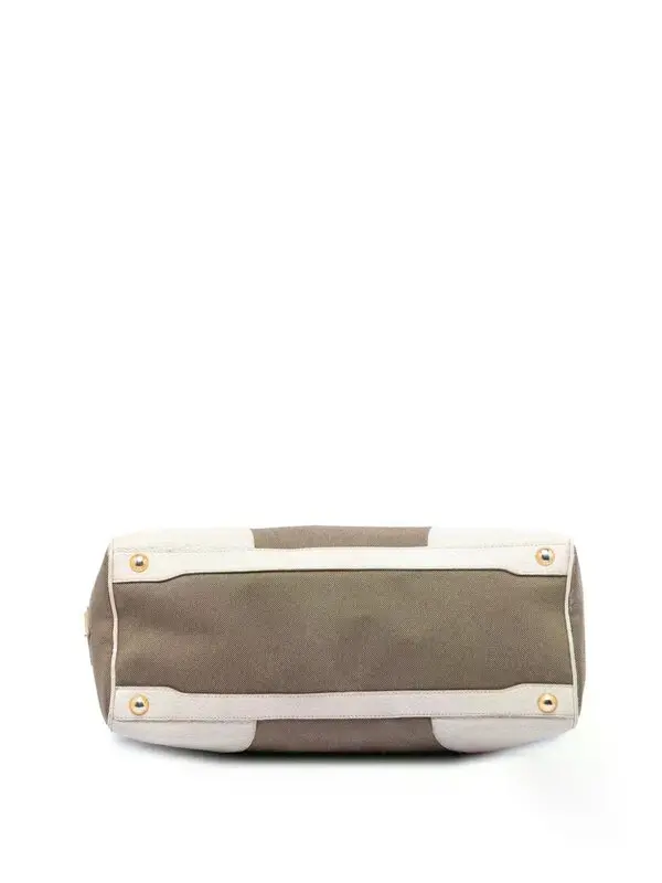 Prada Canapa Logo Satchel - Brown