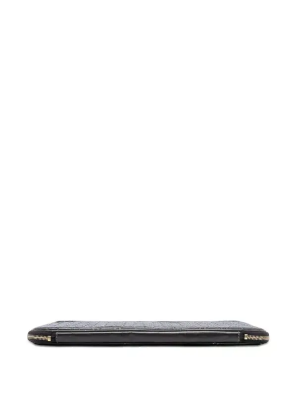 Gucci Embossed Leather Laptop Case Clutch Bag