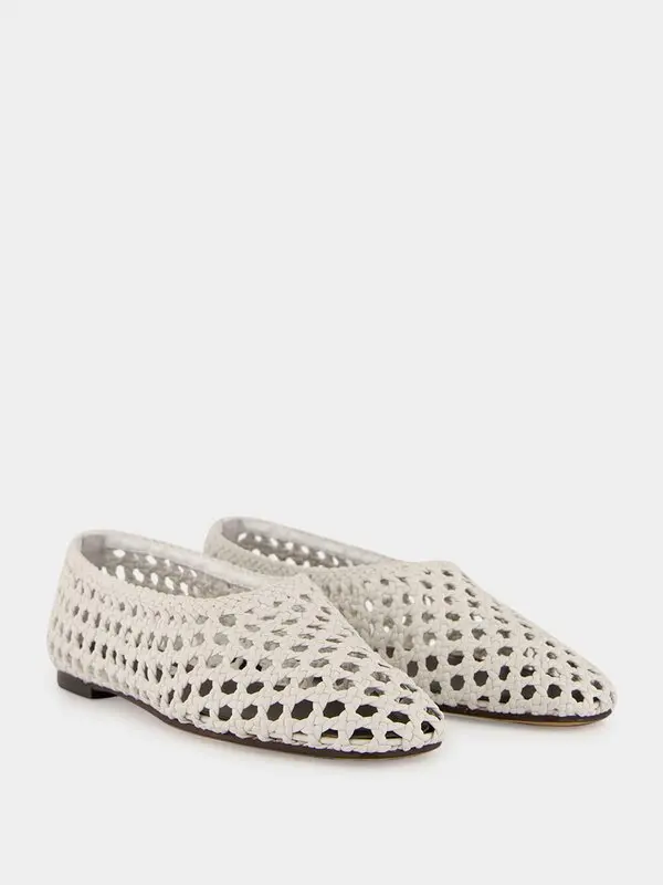 EMME PARSONS Woven Nappa Ballerinas