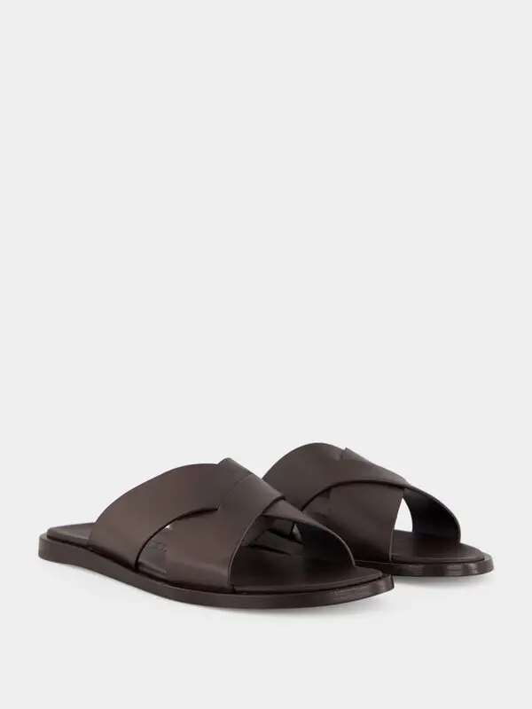 Orlebar Brown Muro Leather Sandals