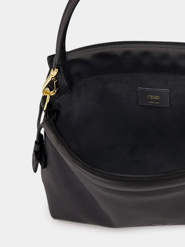 Fendi Mamma Baguette Medium Bag In Nappa Leather - Black