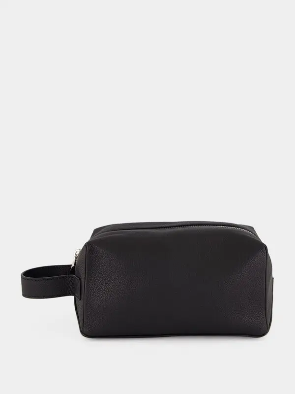Fendi Leather Toiletry Case - Black