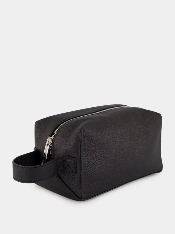 Fendi Leather Toiletry Case - Black