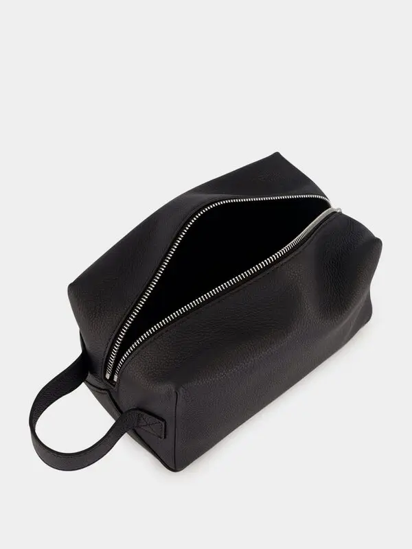 Fendi Leather Toiletry Case - Black