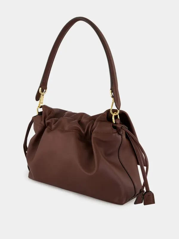 Fendi Nappa Leather Mamma Baguette Bag - Brown