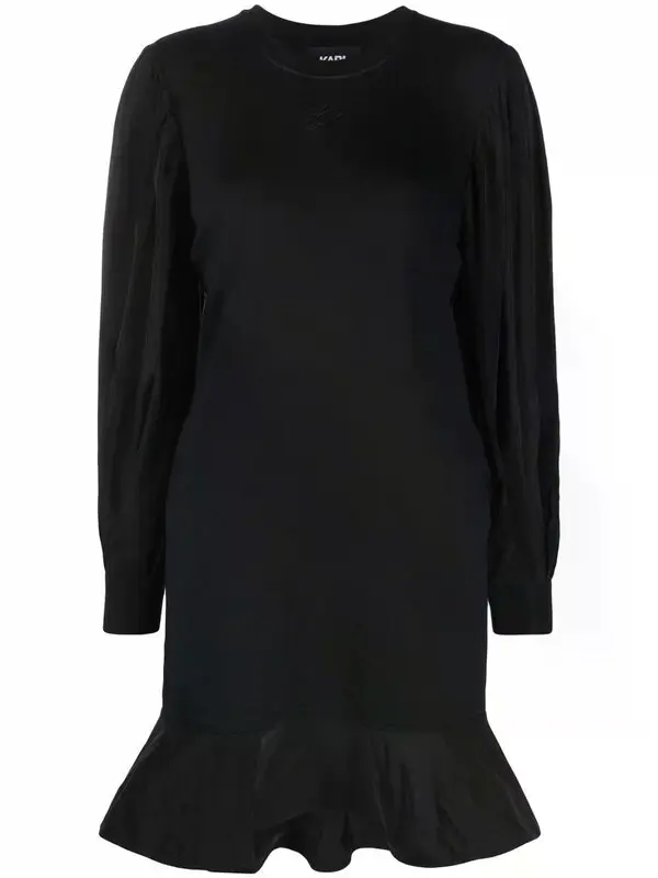 Karl Lagerfeld Long Puff-sleeve Sweatdress