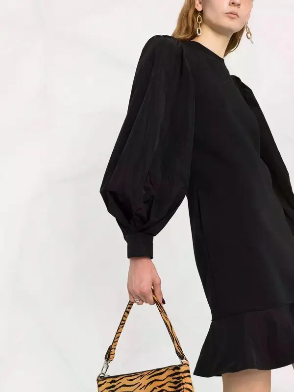 Karl Lagerfeld Long Puff-sleeve Sweatdress