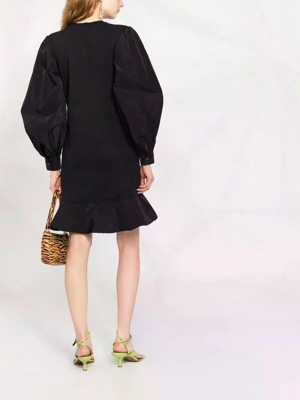 Karl Lagerfeld Long Puff-sleeve Sweatdress