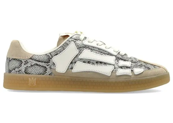Amiri Pacific Bones Snakeskin Sneakers - Multicolor