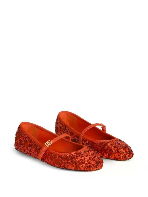 Dolce & Gabbana Sequin Ballerina Flats