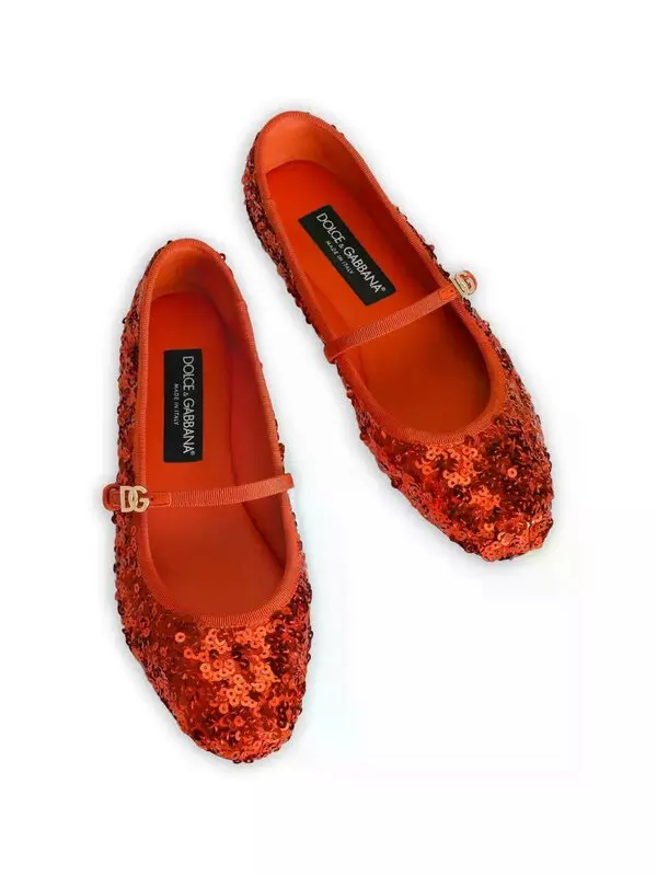 Dolce & Gabbana Sequin Ballerina Flats
