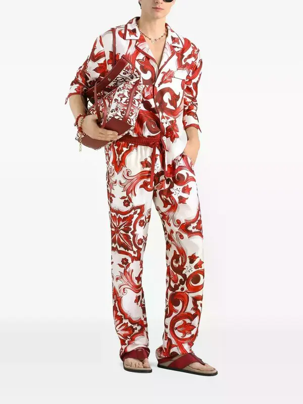 Dolce & Gabbana Majolica-print Vanity Twill Shirt