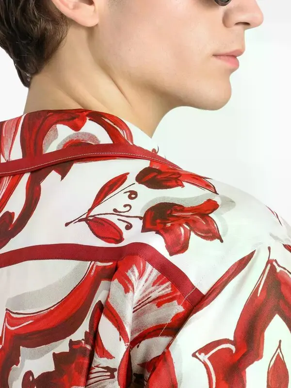 Dolce & Gabbana Majolica-print Vanity Twill Shirt