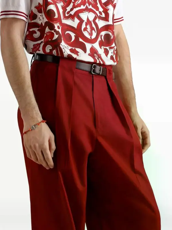 Dolce & Gabbana Stretch Cotton Gabardine Trousers