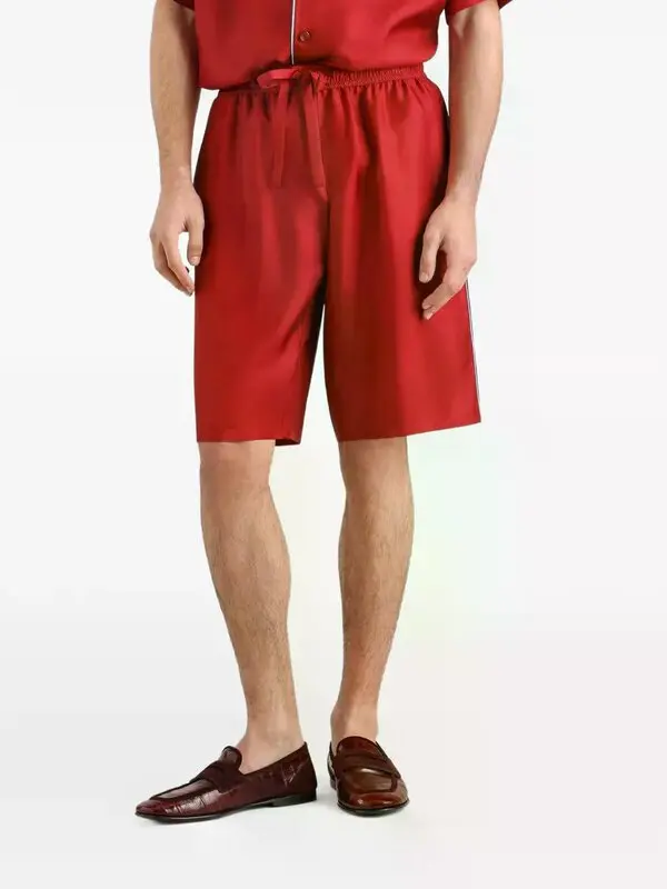 Dolce & Gabbana Vanity Silk Twill Bermuda Shorts